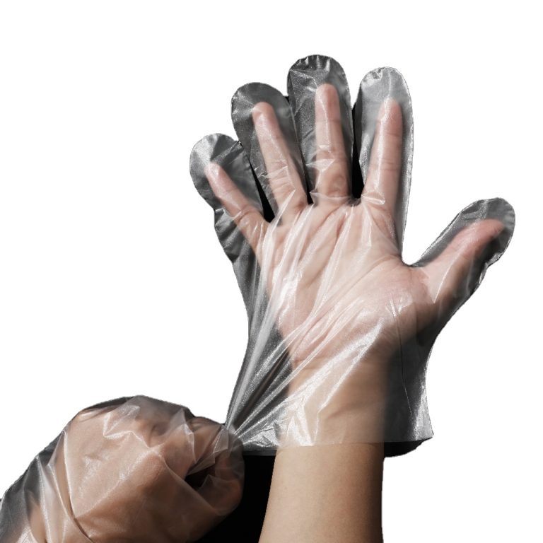 Disposable food buffet PE gloves