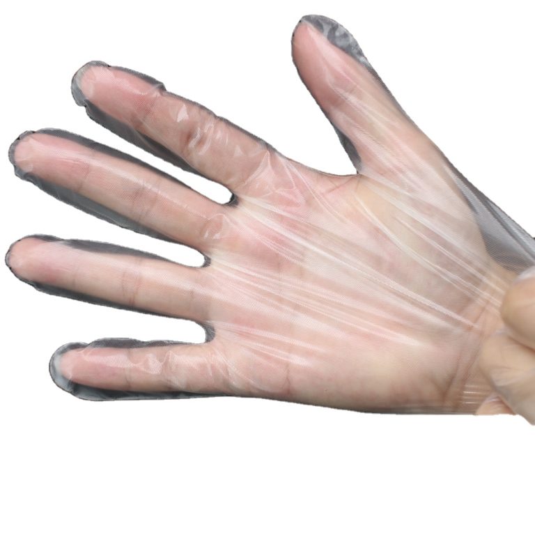 Disposable food buffet PE gloves