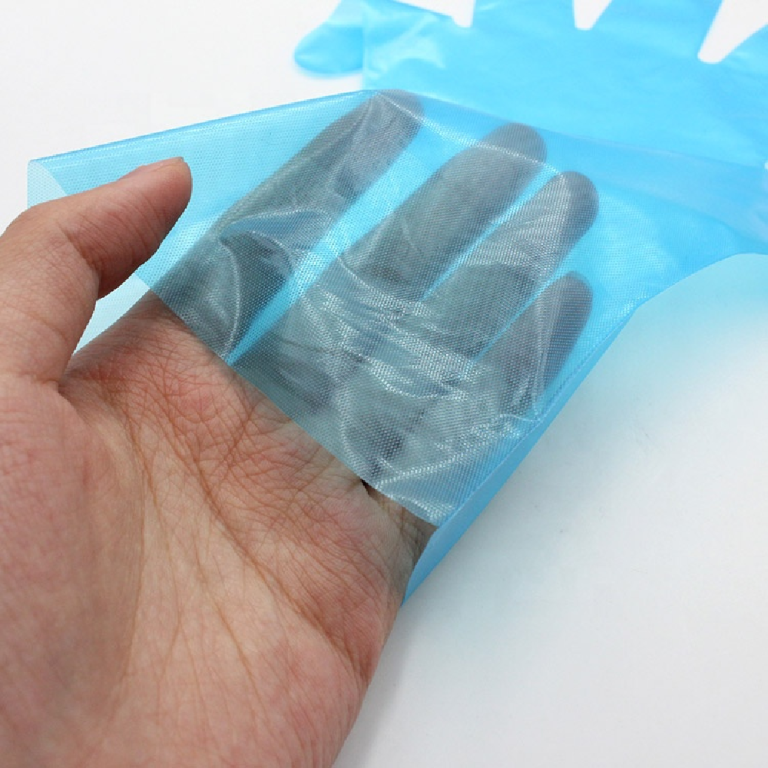 Disposable food buffet PE gloves